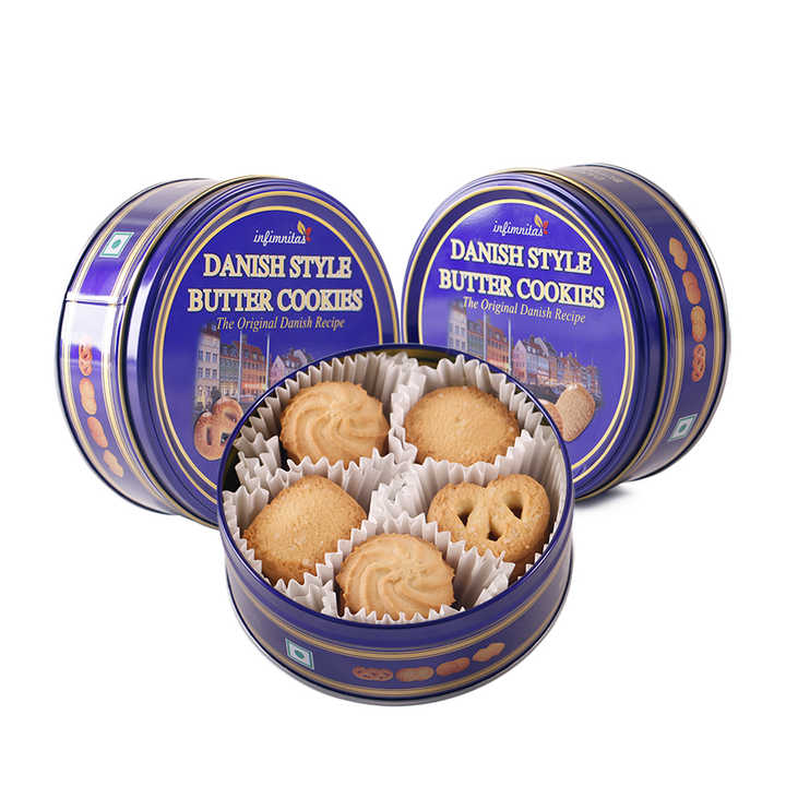 Wholesale Danish Butter Cookies Biscotti Halal Butter Cookies in Tins ...