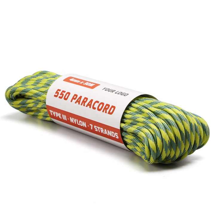 Nylon Polyester Survival Paracord - 550 Type I II III IV