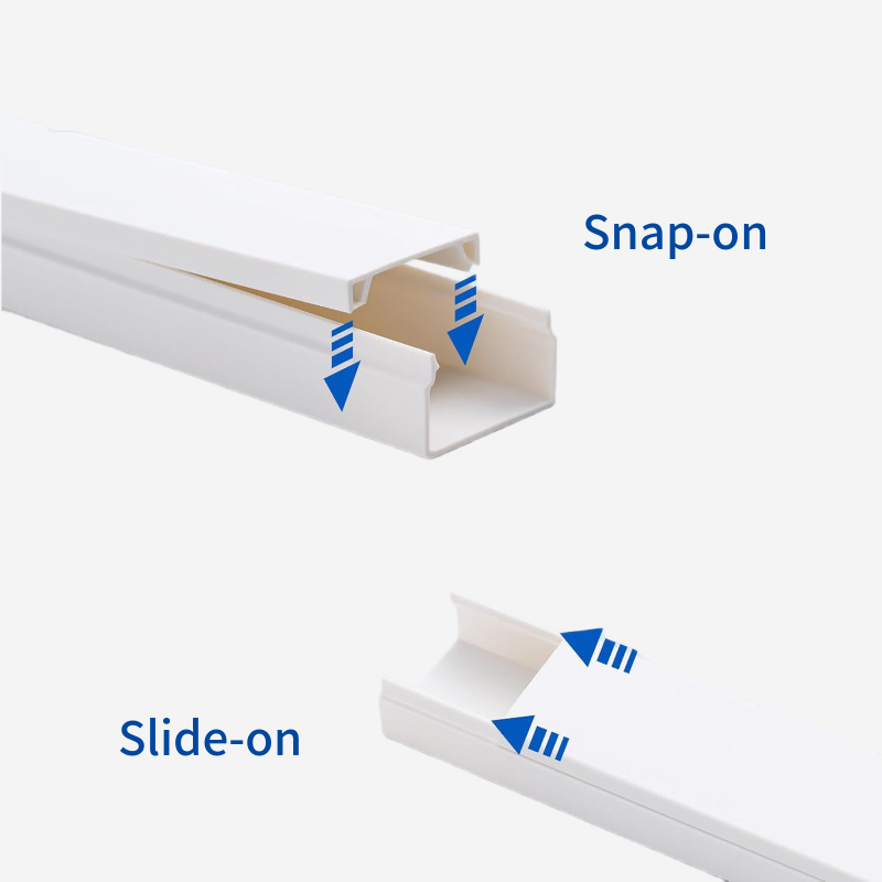 UPVC Single Compartment Trunking-Surface Mounted Wire Management Duct ...