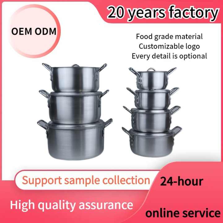 Hot Selling 7pcs Kitchen Ware Soup Pot Set With Lid Aluminum Cooking ...