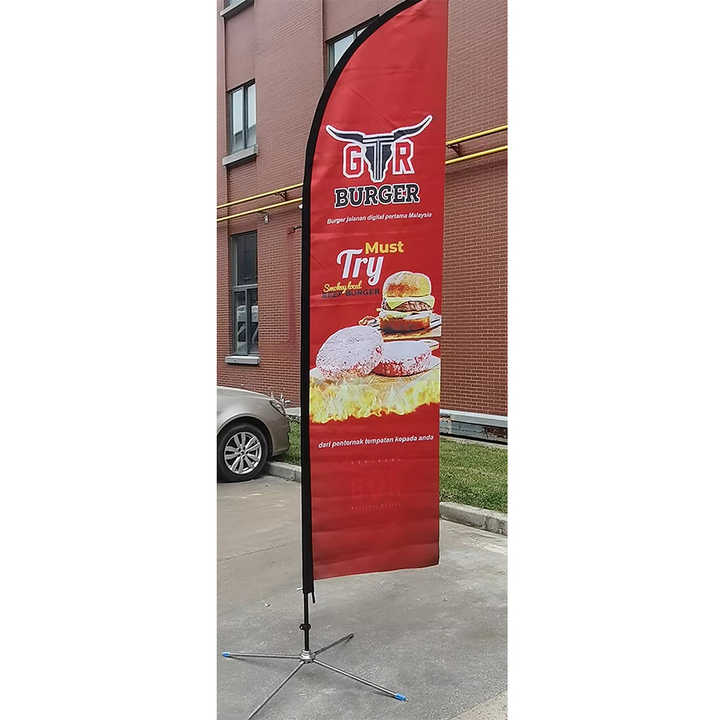 Beach Banners - Double-Sided Fabric Flags for Advertising