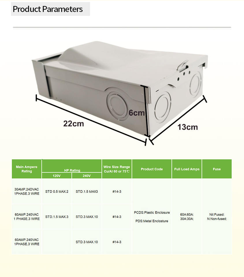Linzhi Manual Power Plastic Air Conditioner Fused Disconnect Box with ...