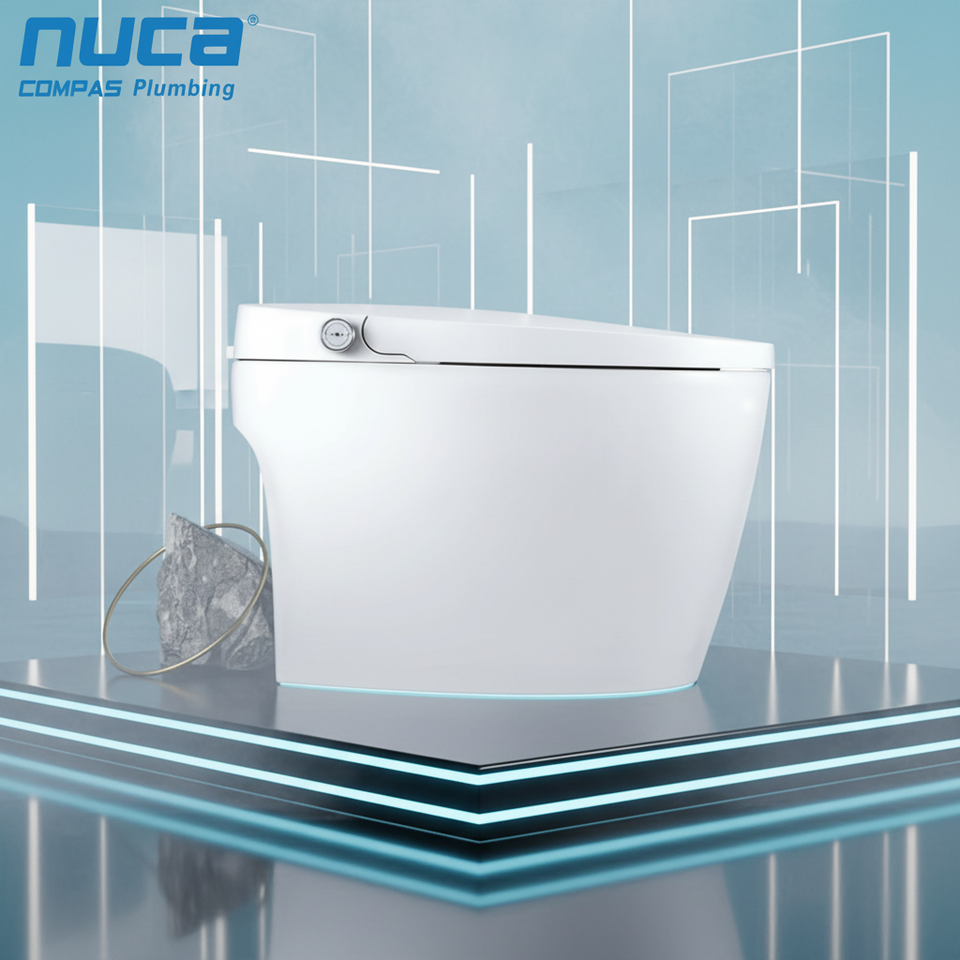 Nuca Modern Ceramic Wall Mounted Toilets Suspended Toilet With Rimless ...
