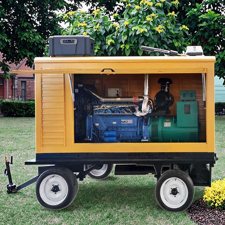 Remote Control 200KW Silent Diesel Generator ATS Trailer Canopy for ...