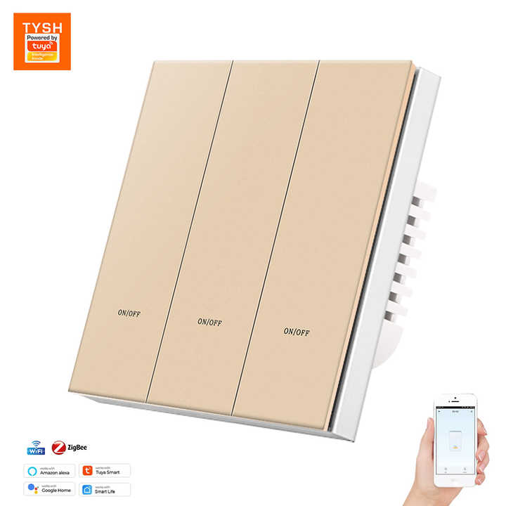 TYSH Smart Home 16A Manual Voice Control Alexa Google 1 2 3 4 6 Gang ...