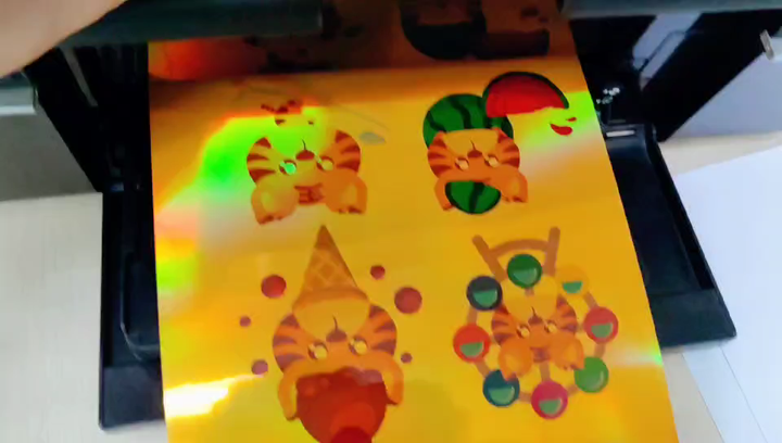 Colorway Holographic Printable Vinyl A4 Size Waterproof Adhesive Silky ...