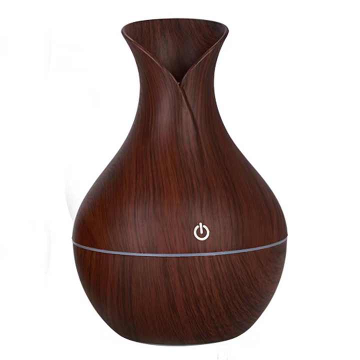 Air Humidifier Aroma Oil Diffuser - Mini Wood Grain, Quiet Mist Sprayer ...