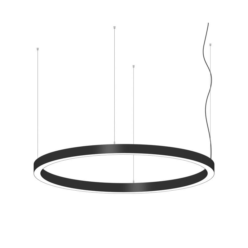 High Quality Aluminum Profile Curved Ring Suspended Round Lamp LED ...