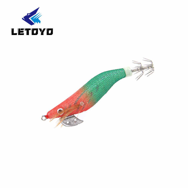 LETOYO Egi Squid Jig 2.2# 8.3g 88mm Calamari Bait Fishing Squid Jig Senuelo Artificial Lure ...
