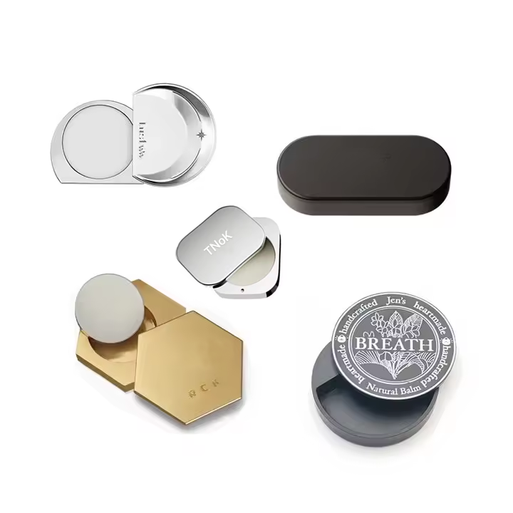 Luxury Solid Perfume Container - Magnetic Lip Balm Box