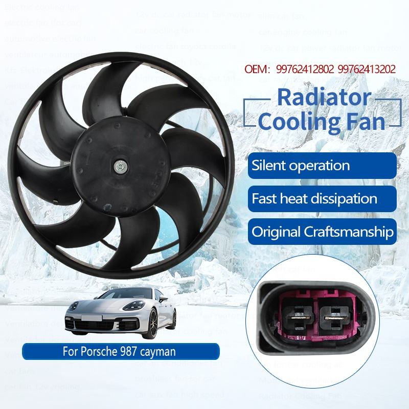 OE 99762412802 99762413202 Radiator Cooling Fan Assembly For Porsche ...