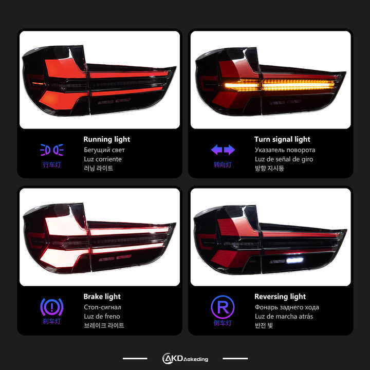 BMW X5 F15 X5M F85 2014-2018 LED Tail Lights - 8000 Lumens