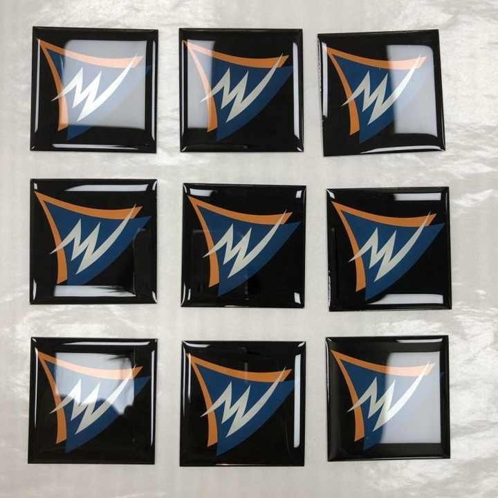 Crystal Epoxy Logo 3D Embossed Adhesive Stickers for Craft
