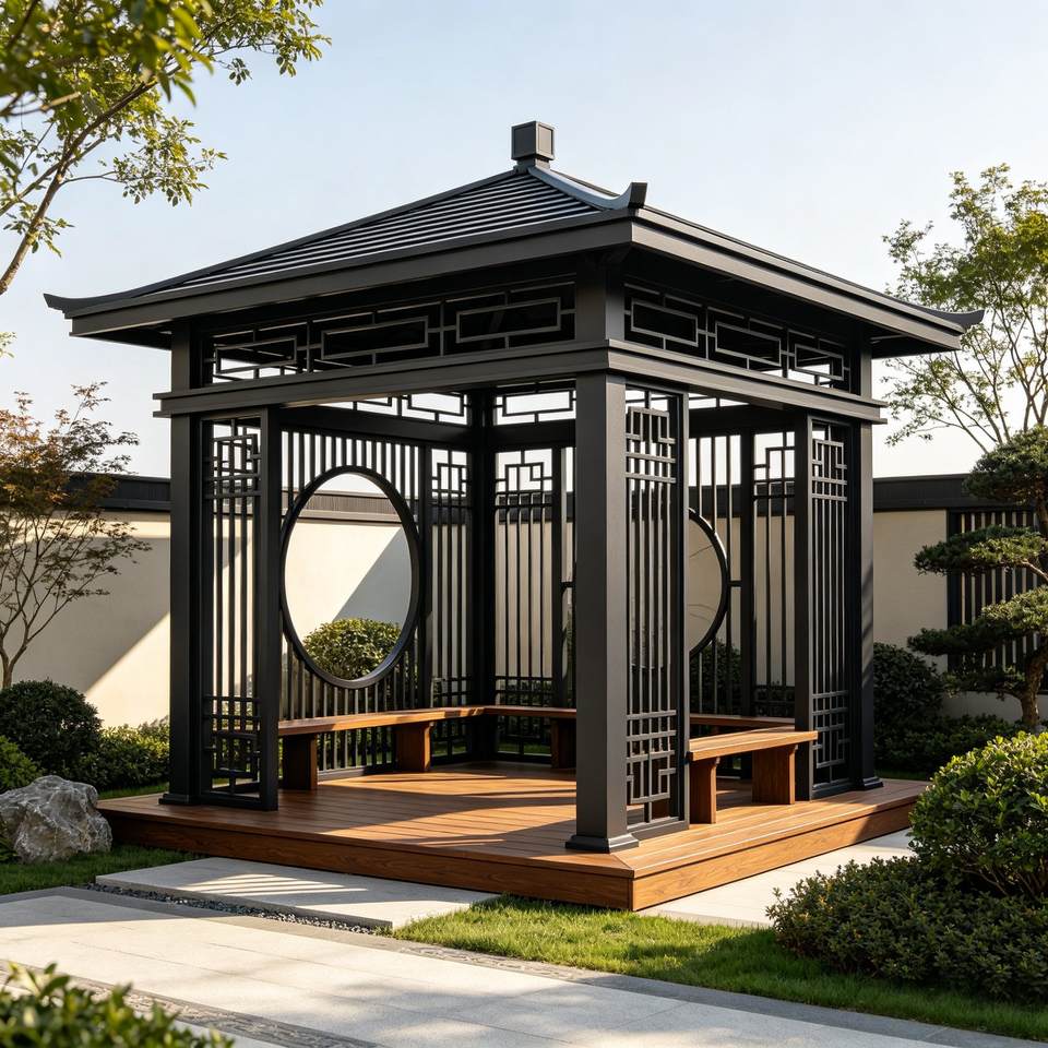 Aluminum Fixed Roof Pergola, Outdoor Patio Garden Sun Shade Shelter ...