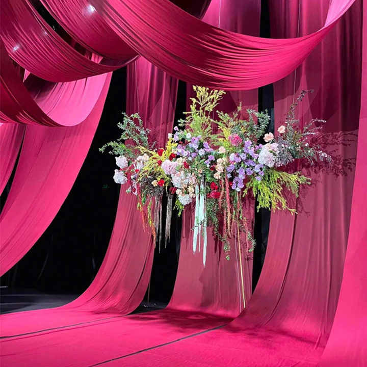 Customized Size Stretchable Fabric for Wedding Backdrops