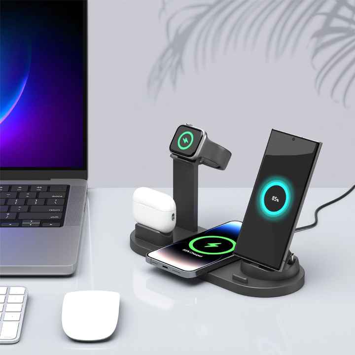 Multifunctional 6-In-1 Wireless Charger for Devices 15W Output Power PC ...