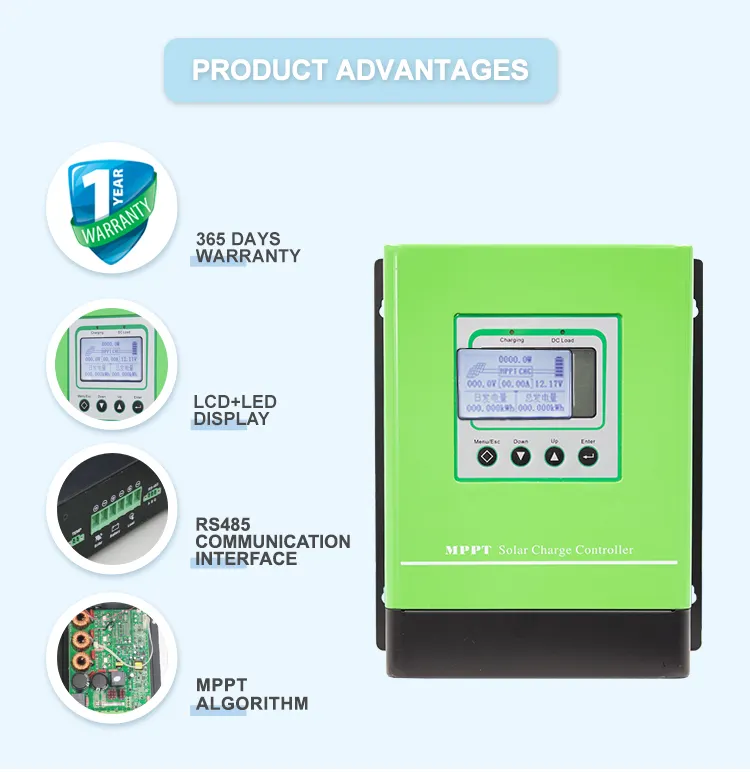Solar Battery Charge Controller 12v 24v 48v MPPT Solar Charger 30A 40A 60A Solar Charge ...