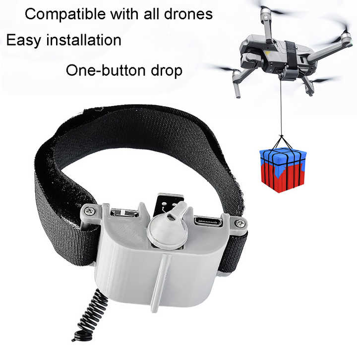 Universal Quick Release Drone Accessory for Payload Delivery