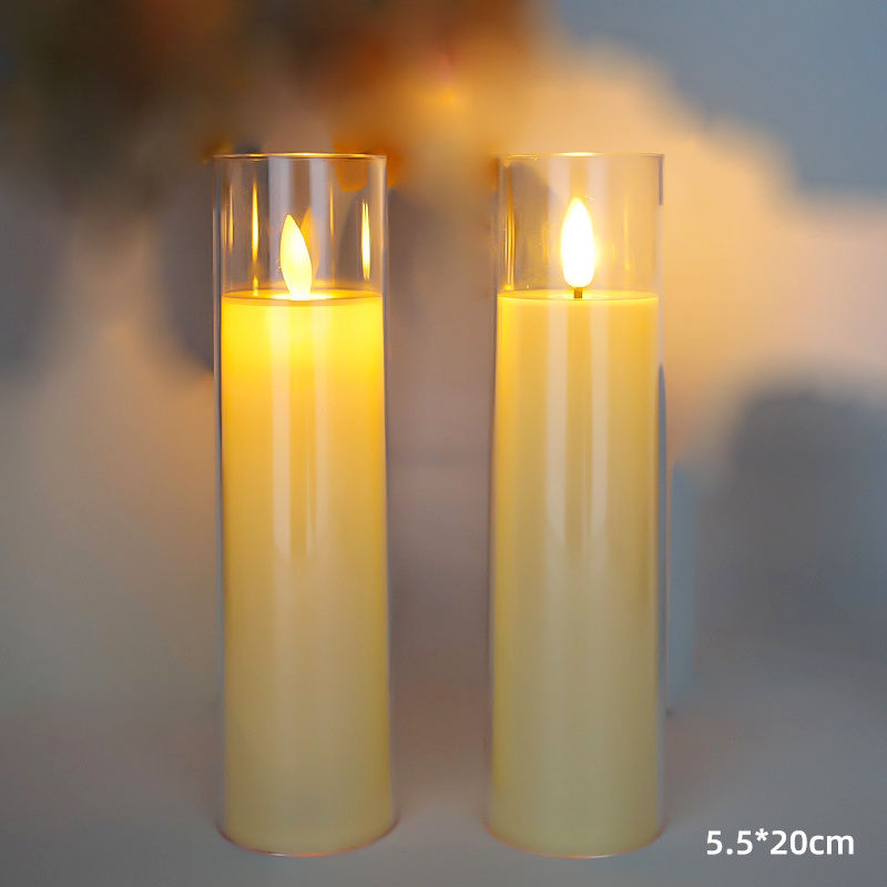 5.5m Candle 3D Swing Flashing New Year Candle Flicker Light Yellow ...