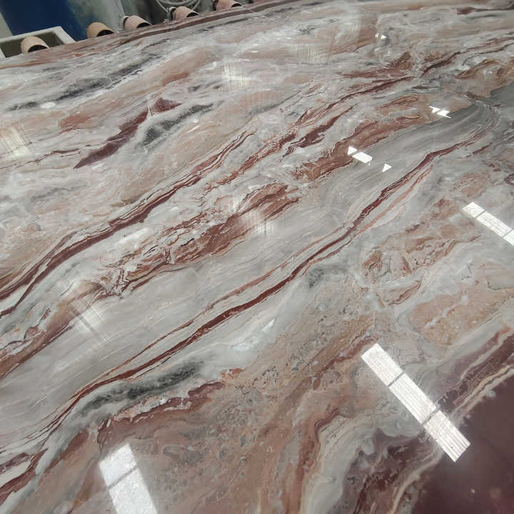 Arabescato Orobico Rosso Marble Slabs for Natural Stone Decor