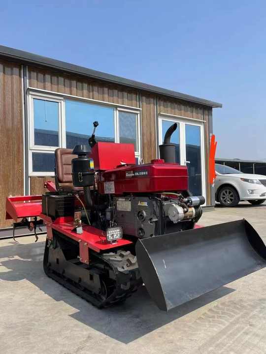 Tracked 35hp Farm Rotary Tiller - High Productivity Diesel Engine