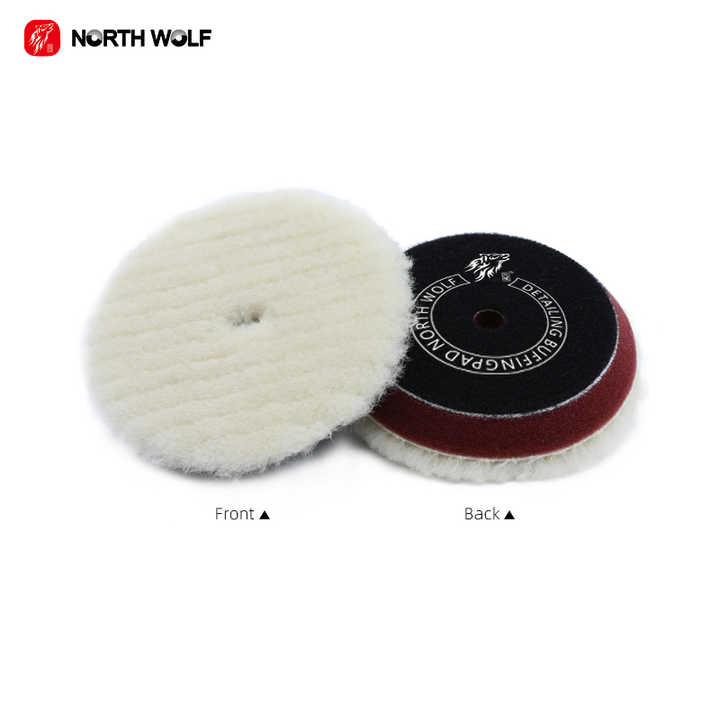 North Wolf 3Inch Japan Wool Polishing Pad 100% Lambskin Car Cutting ...