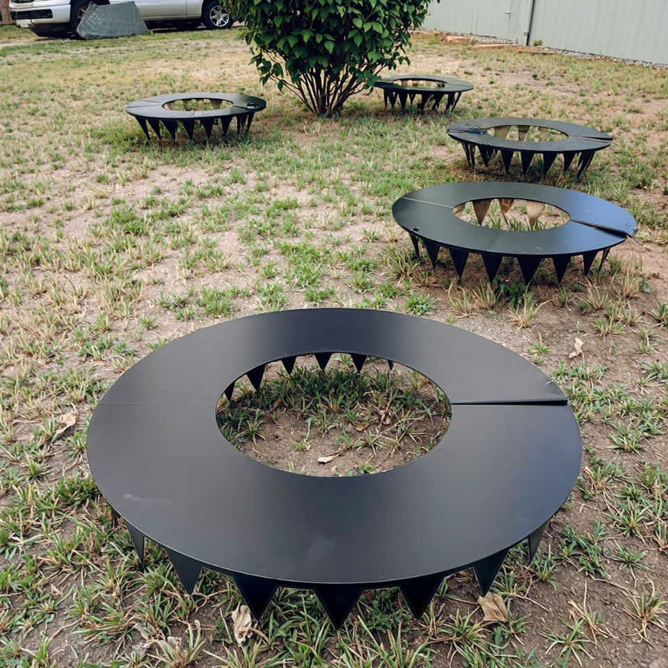 Metal Steel Tree Grate Green Landscape Tree Protection Board Garden ...