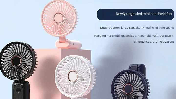 Customized Logo gift Small Size Usb Fan Stand Table Desktop Mini Led ...