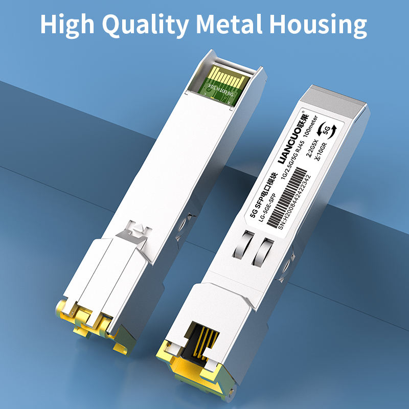 5G SFP 2.5GbE Copper Transceiver Module with RJ45 Port for Gigabit ...