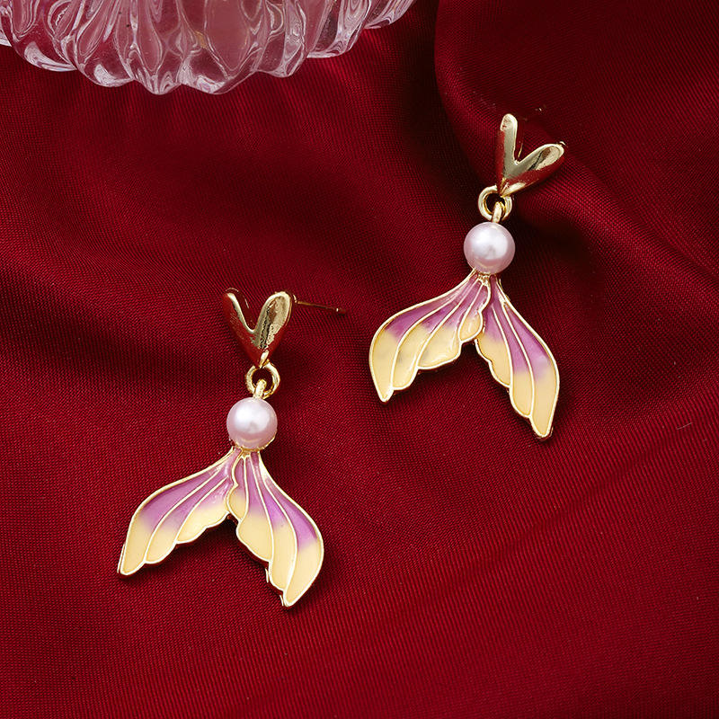 Fashion Korea Wholesale Heart Shape Drop Earrings for Women Pearl ...