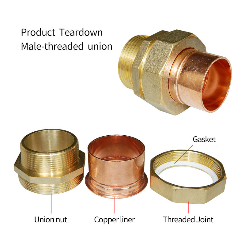 FEIYUE High Quality Brass Cast High Pressure Plumbing Fittings Male ...