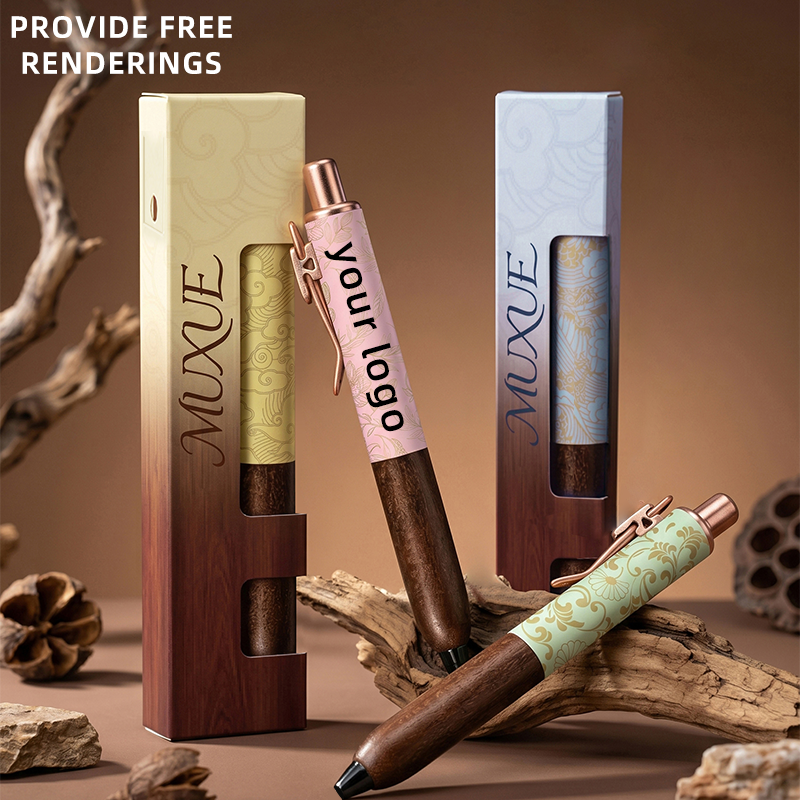 Sandalwood-style Chubby Neutral Pen Custom-branded Non-Erasable Gel-Ink ...