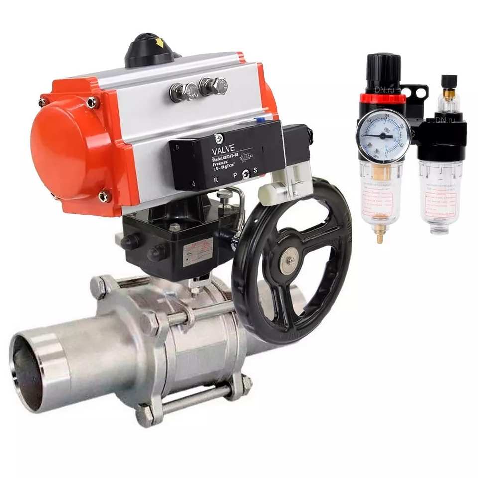 Stainless steel AISI 304 Ball Valve DNOVA BV3131P(3pc)-FP-W-ISO-H LONG ...