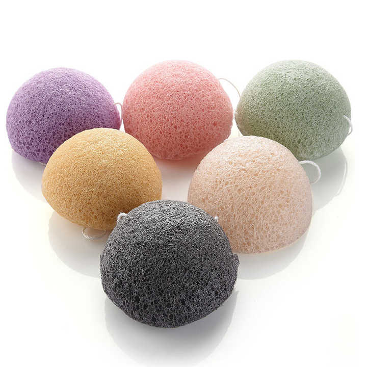 Eco Friendly Biodegradable Natural Konjac Facial Sponges for Gentle Face Cleansing and ...