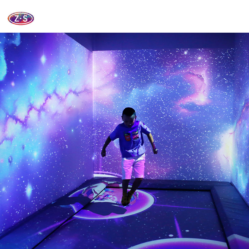 Immersive 3D Wall & Floor Interactive Projection Immersive Trampoline ...
