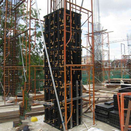Adjustable Durable Industrial Square Column Plastic Concrete Formwork ...