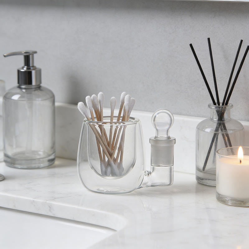 YI JIN Double Wall Glass Cotton Swab-Jiangsu-Made Cleaning Supplies ...