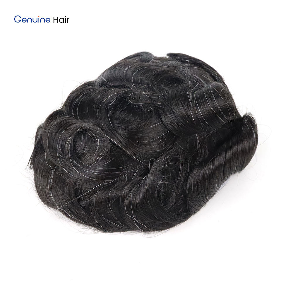 Arabia Hot Sale Mens Toupee 140% Density 0.06mm PU Base Thick Hairline ...