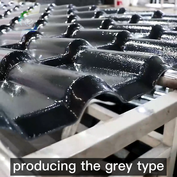 Chinese Top Quality Colorful Synthetic ASA Resin Roof Tiles