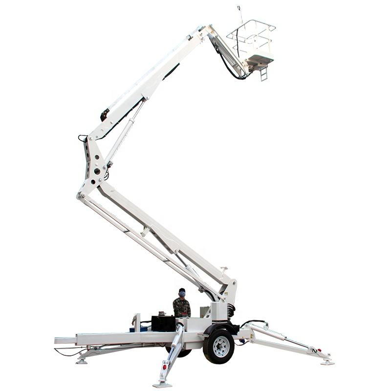 16m 20m Telescopic Cherry Picker Aerial Work Platform Diesel Petrol ...