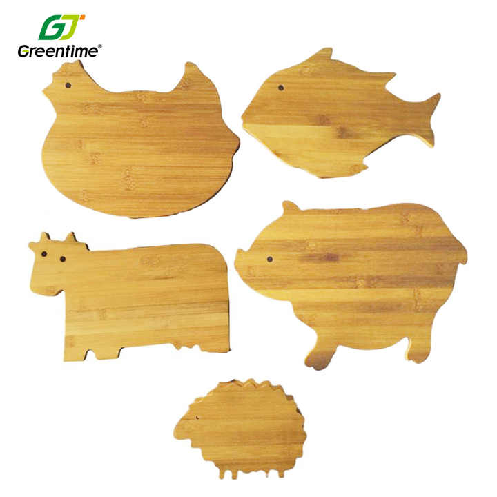 Cute Cartoon Bamboo Cutting Board - Animal Shaped Chopper