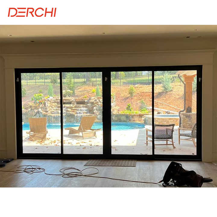 DERCHI NFRC Residential Hurricane Impact Windproof Sliding Patio Door ...