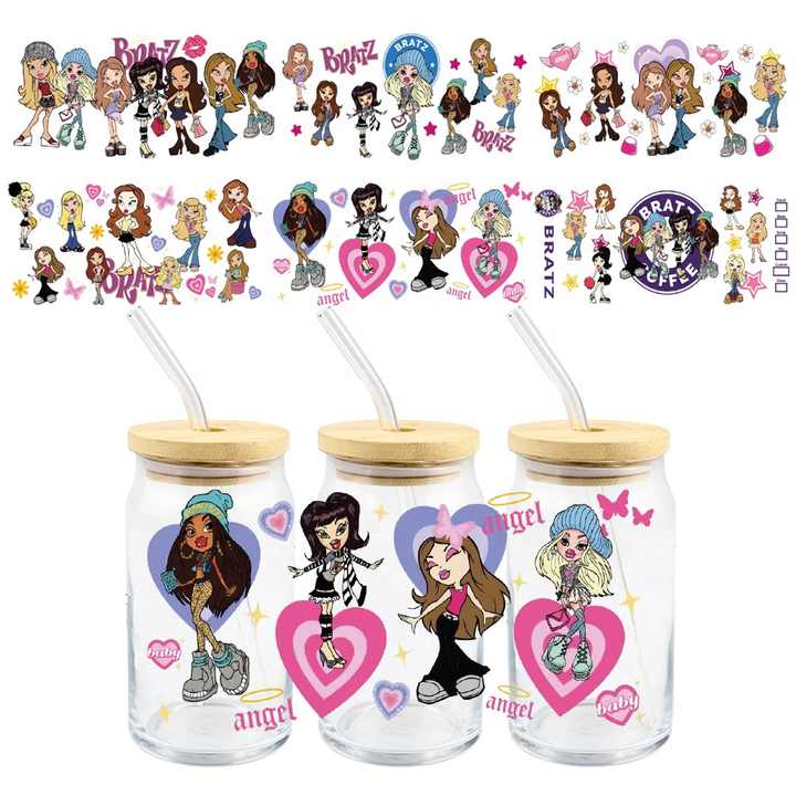 MIYA Custom Cartoon Decal Label UV DTF Cup Wrap Transfer Sticker for ...