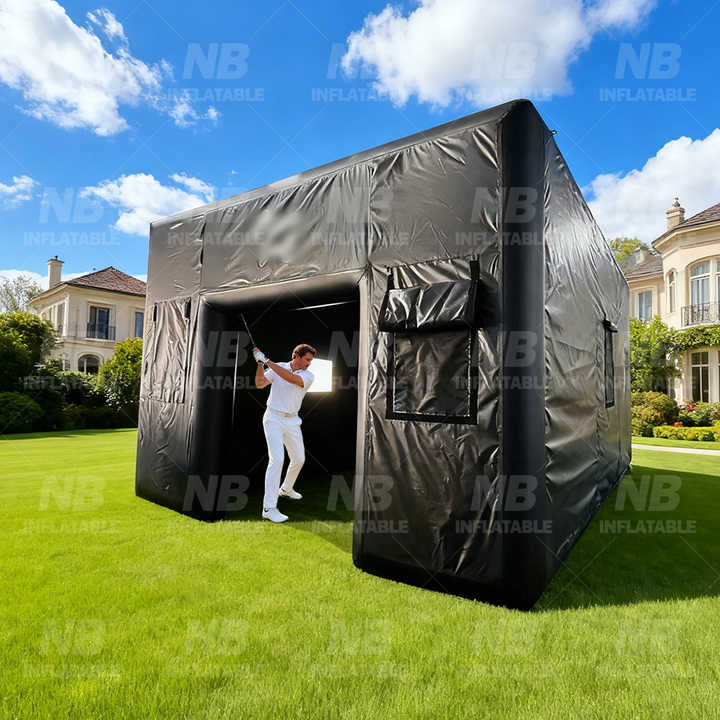 Commercial Custom Home Golf Simulator Enclosure Driving Range Tent ...