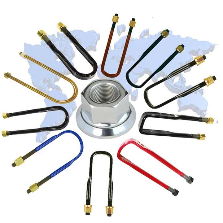 High Tensile Auto Parts Fastener Wheel Stud U Bolt With Nut for Heavy ...