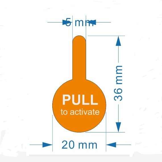 Plastic Battery Isolation Pull Tab for CR2025 & CR2032