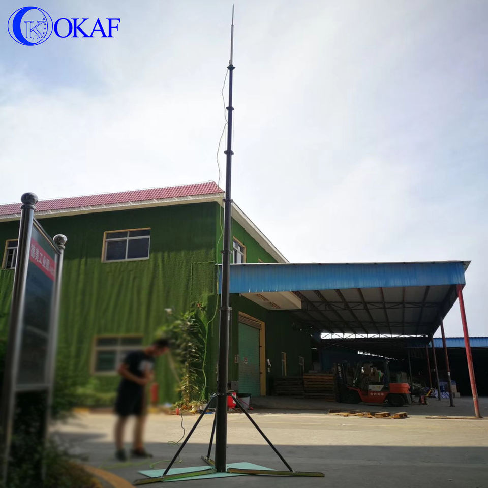 Portable 10m Aluminum Telescopic Antenna Mast Tripod - Ideal for ...