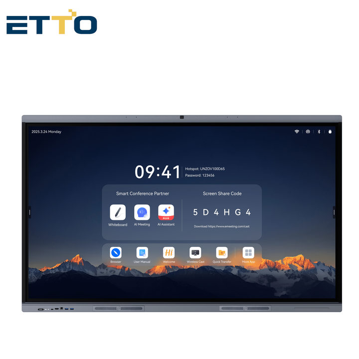 Smart QR Scan Wireless AI Interactive Whiteboard with 4K Touch Screen ...