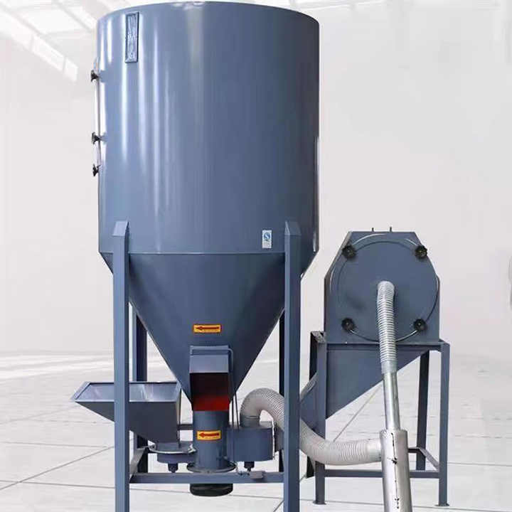 500kg/h Vertical Animal Feed Crusher and Mixer Machine