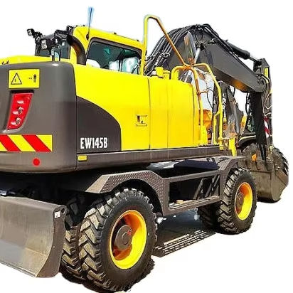 15tons Medium Wheel Excavator Wheel Digger Ew145b With 0.6m3 Bucket ...
